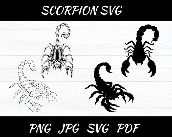 Scorpion Svg,scorpion Clipart,scorpion Png,scorpio SVG File,scorpion ...
