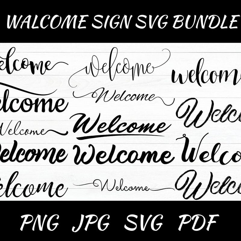 Welcome Svg - Etsy