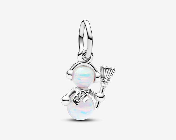 Pandora Opalescent Snowman Dangle Charm - Etsy