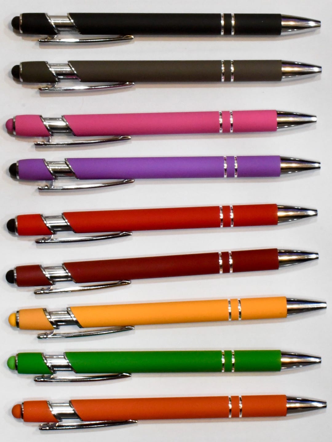 Customizable, Soft, Touch, Ballpoint Pens in Black Ink - Etsy