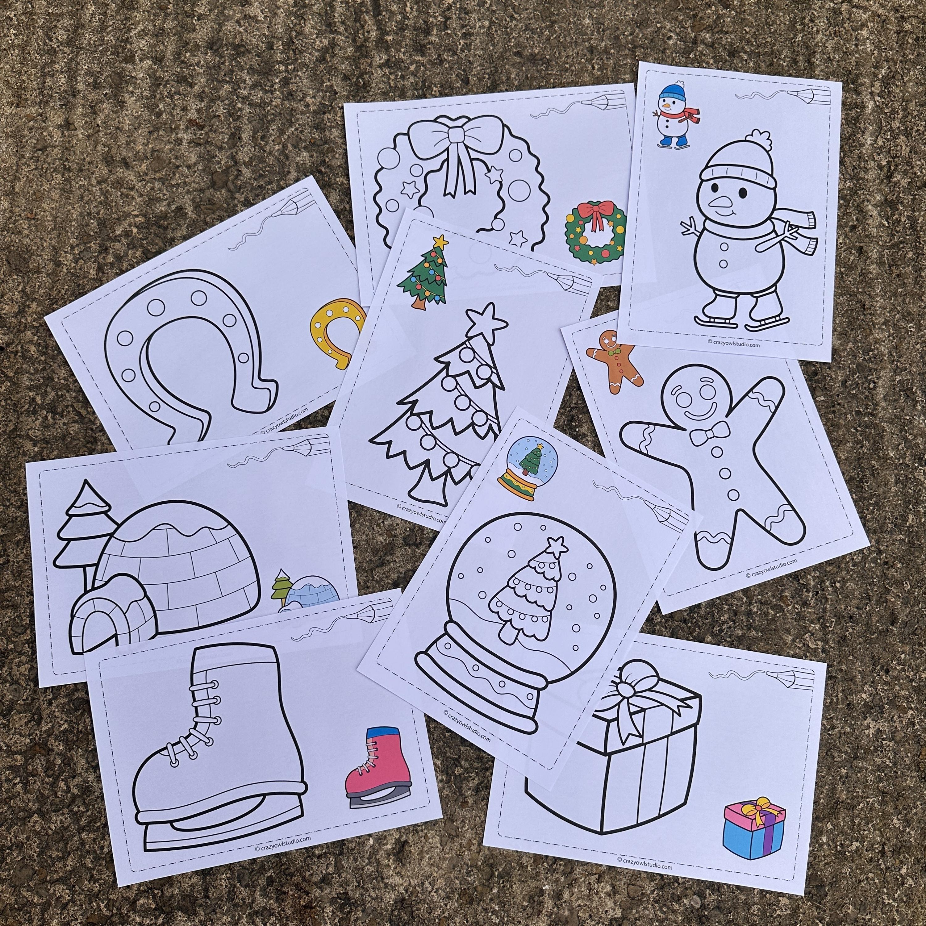 Winter Colouring Pages for Toddlers – Printable PDF | Christmas ...
