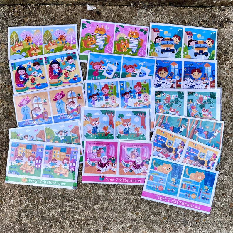 Find the Differences - Printable PDF; Spot the Differences; September ...
