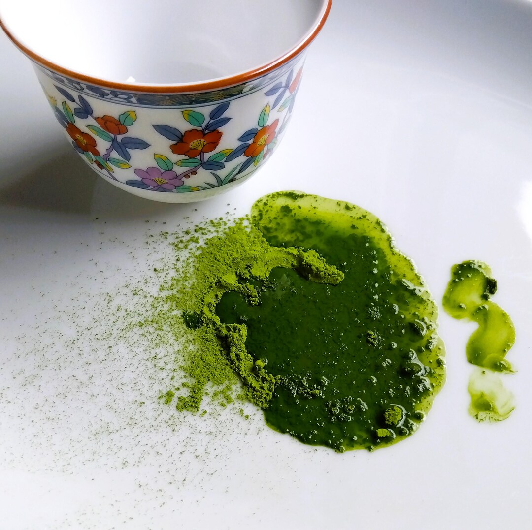 Uji-matcha & Kyo-yuzen Teacup Set 100% Pure Matcha Green Tea Powder 30g ...