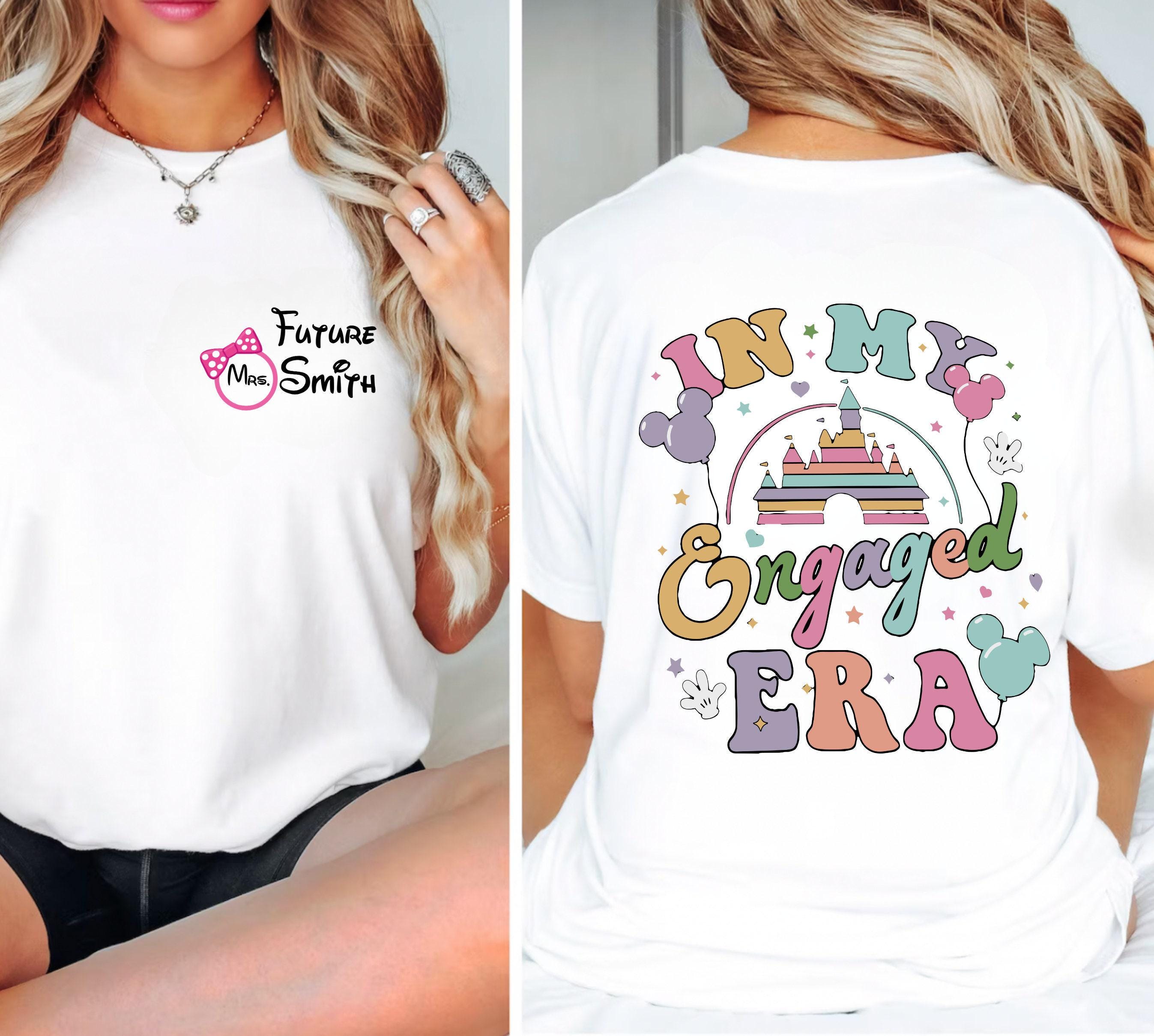 In My Engaged Era Disney Shirt, Personalized Custom Bride, Disney ...