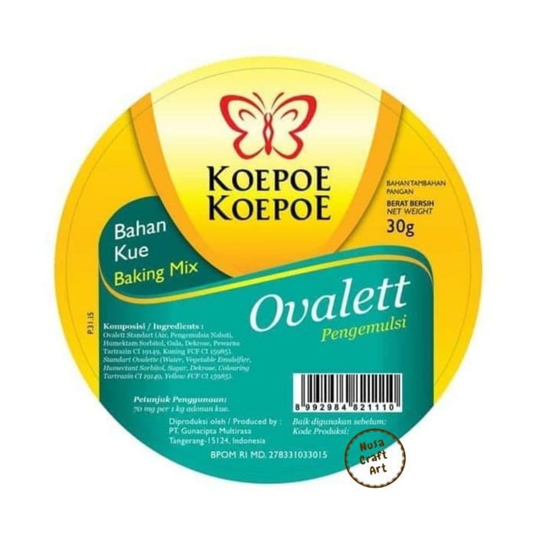 Koepoe Koepoe Ovalett Baking Mix Emulsifier Cake 30 Gram (1.05 Oz) - Etsy