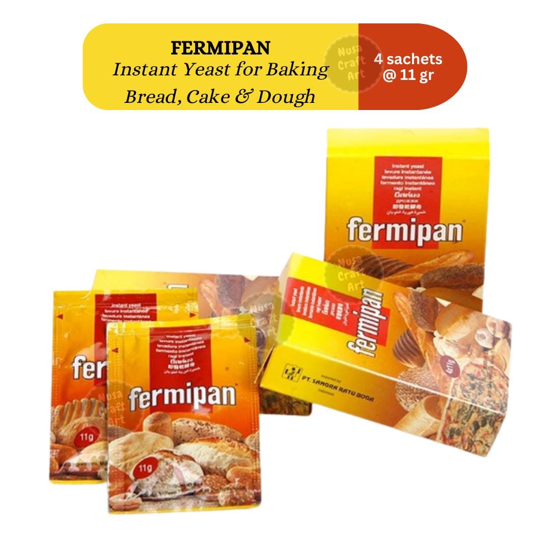 Fermipan Red Instant Dried Yeast for Fresh Baking Bakery Bread Bakers ...