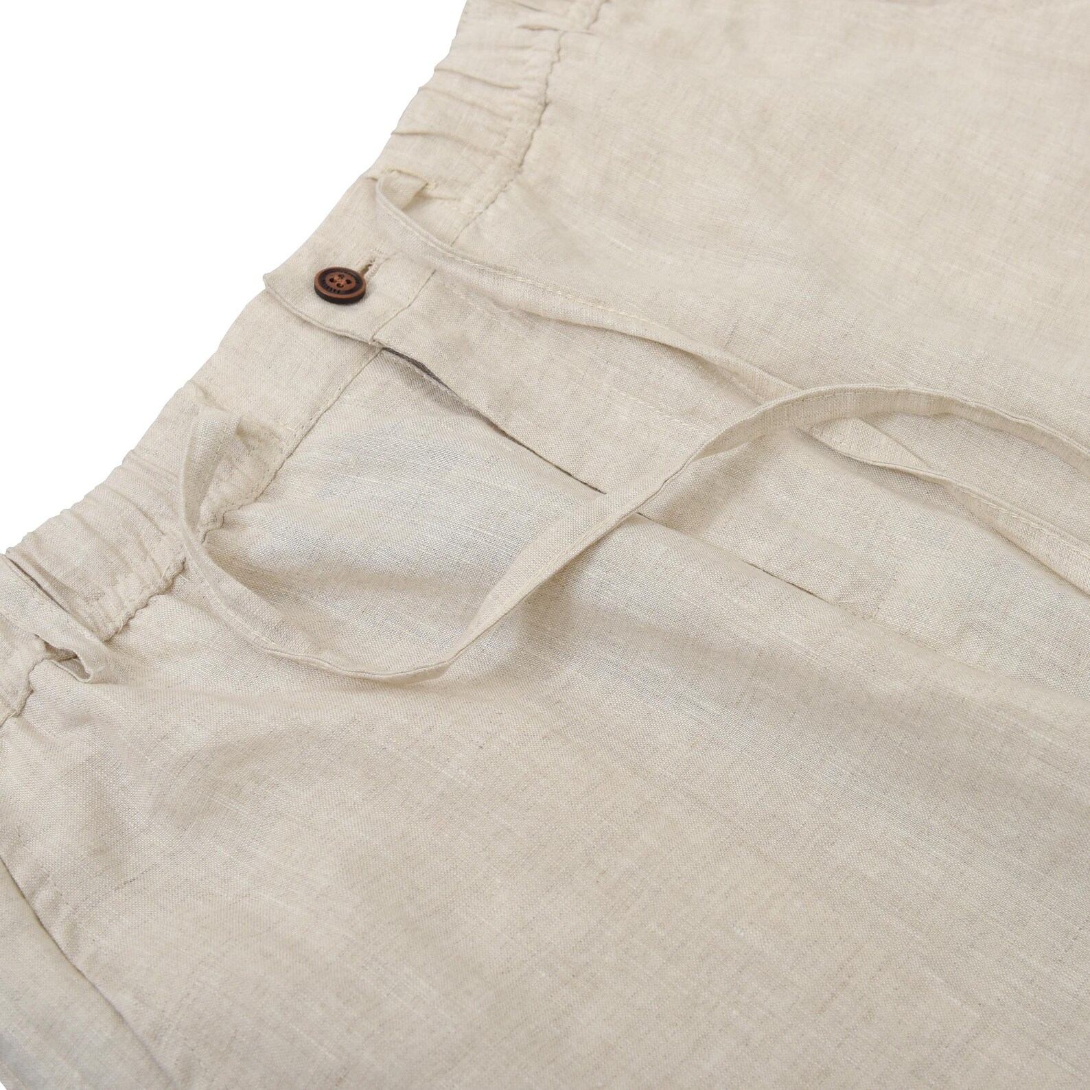 Men's Cotton Linen Pants: Lightweight Summer Trousers, Elastic Waist - Etsy