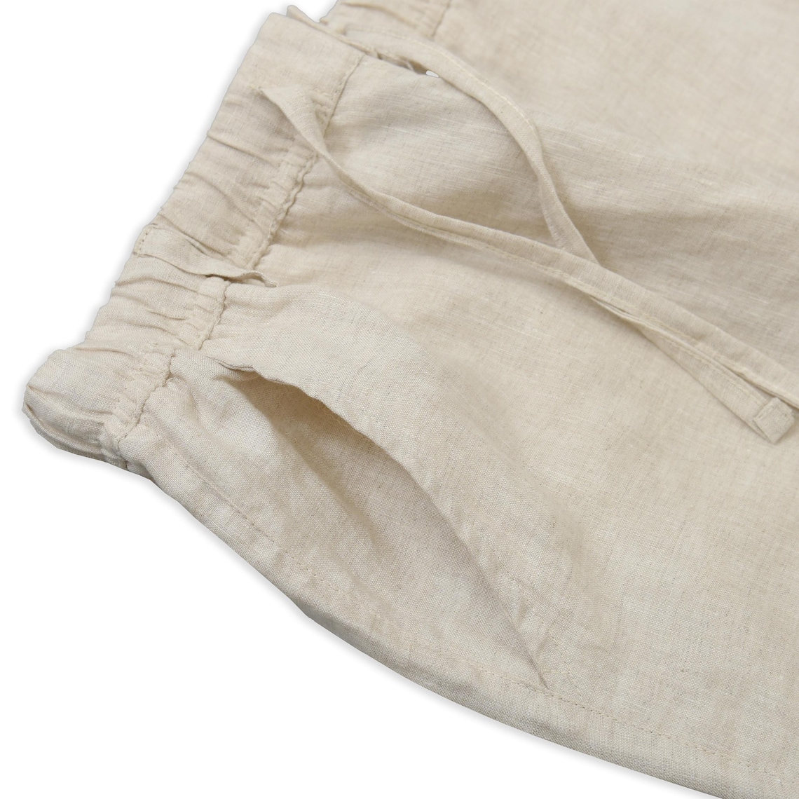 Men's Cotton Linen Pants: Lightweight Summer Trousers, Elastic Waist - Etsy