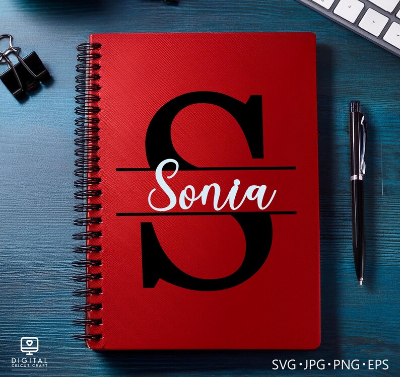 Split Monogram Alphabet Letters, A-Z Alphabet Split Monogram SVG, 26 ...