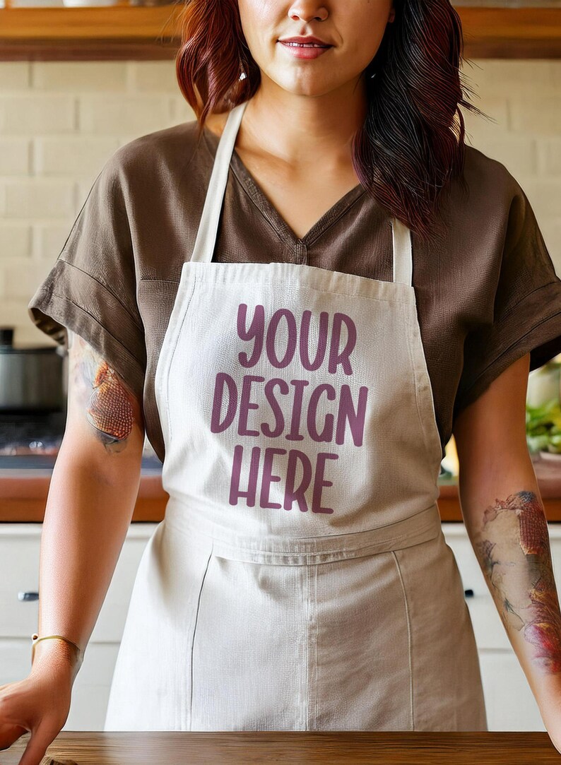 Apron Mockup Bundle | 9 High-quality Apron Mockups With Female Model ...