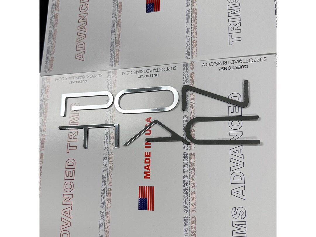 Pontiac Firebird/trans Am 1993-2002 Rear Bumper ABS Letters Inserts ...