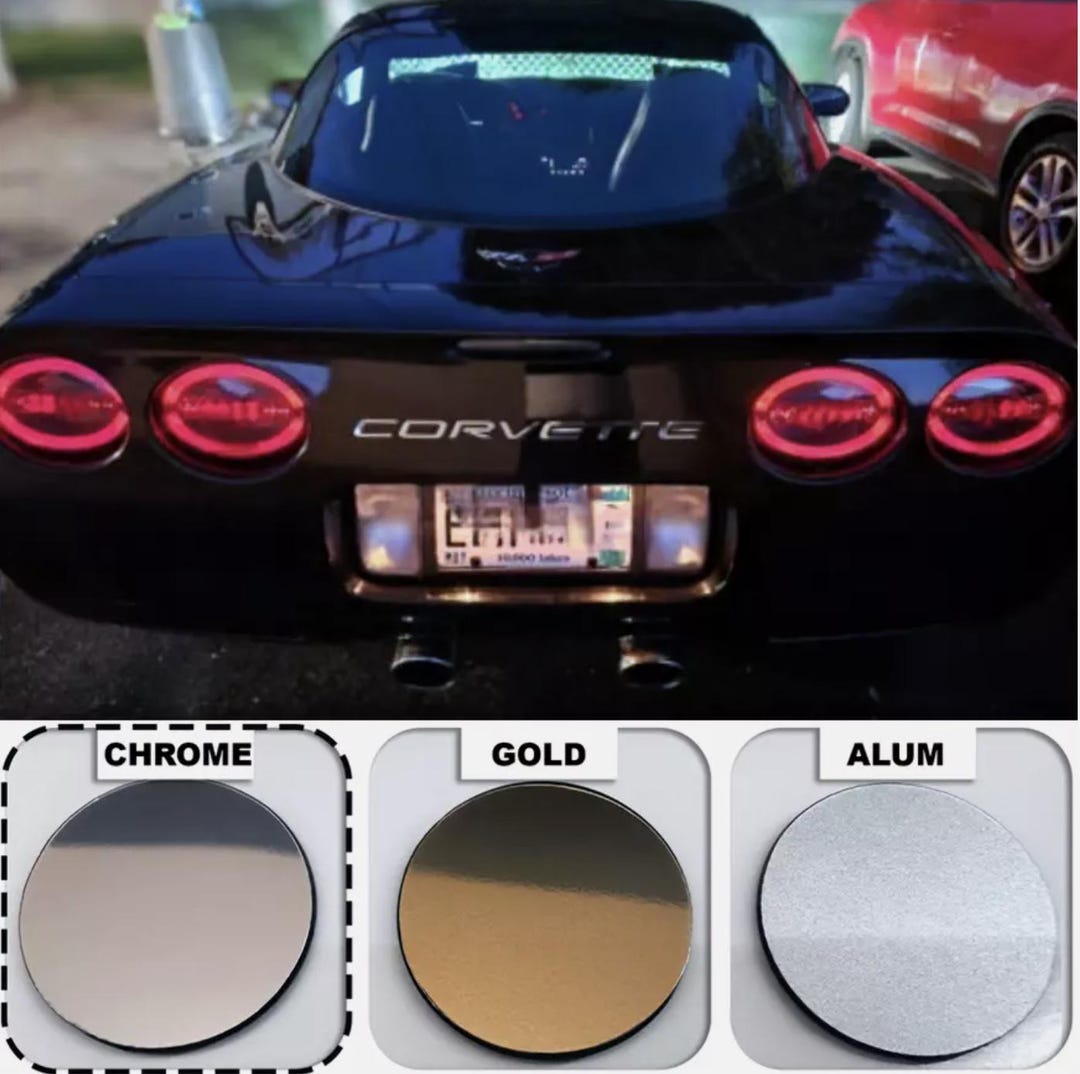 Chrome 1/16 Raised Letters for C5 Corvette 97-2004 Front + Rear US MADE ...