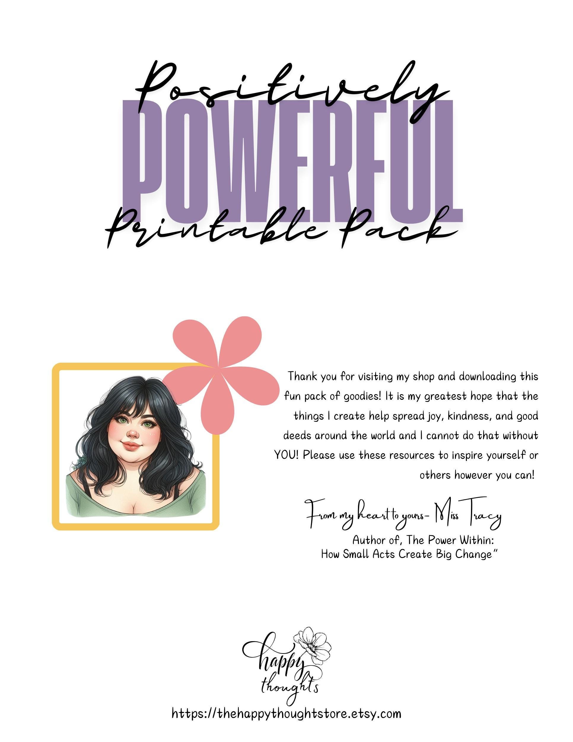 Positively Powerful Printable Pack (FREEBIE) - Etsy