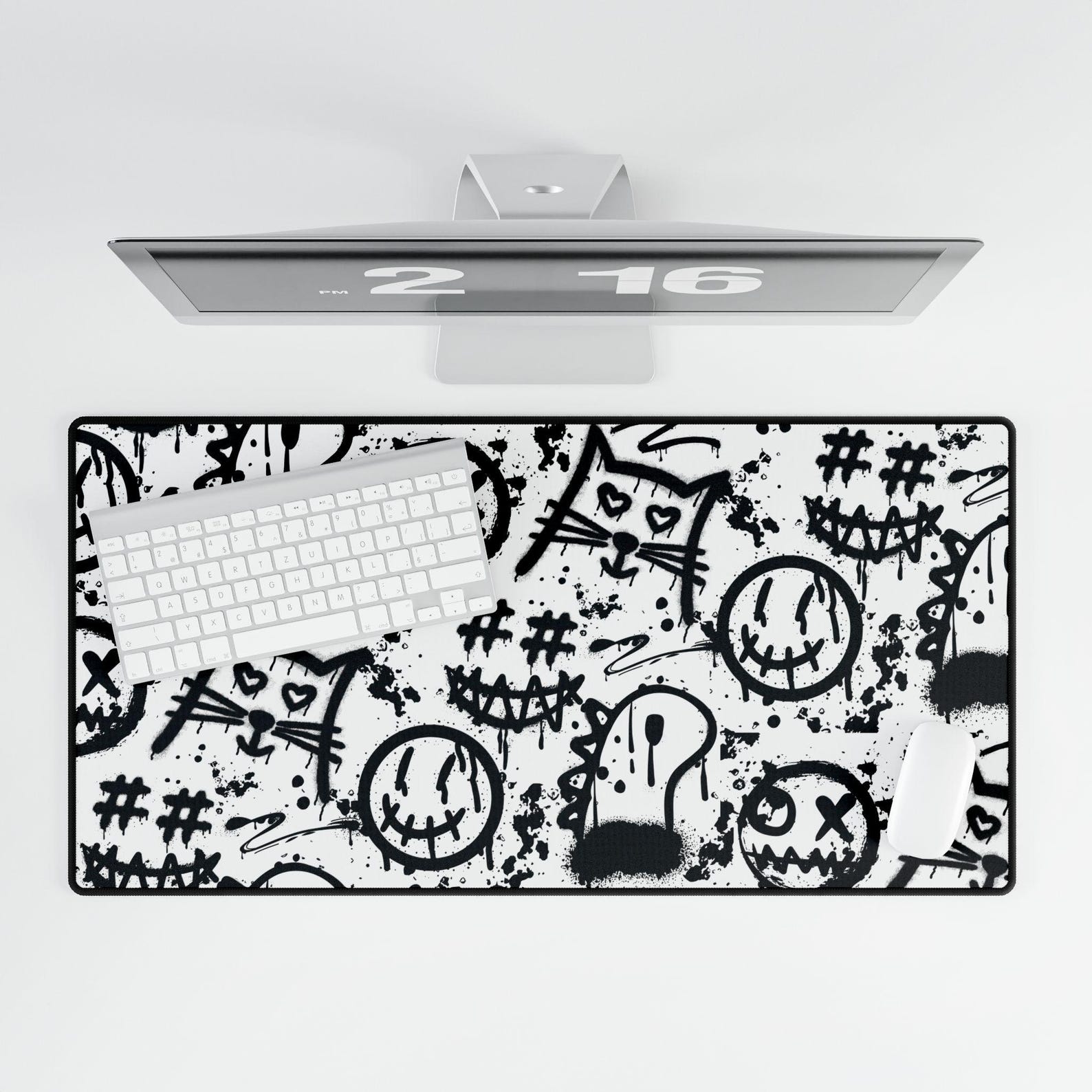 Graffiti Desk Mats, Cool Table Pads, Hip Work Surface Protector, Trendy ...