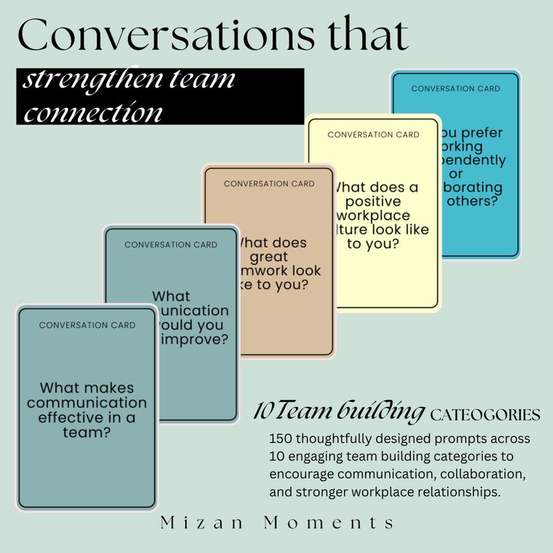 150 Icebreaker Questions for Meetings | Work Conversation Cards | Team ...