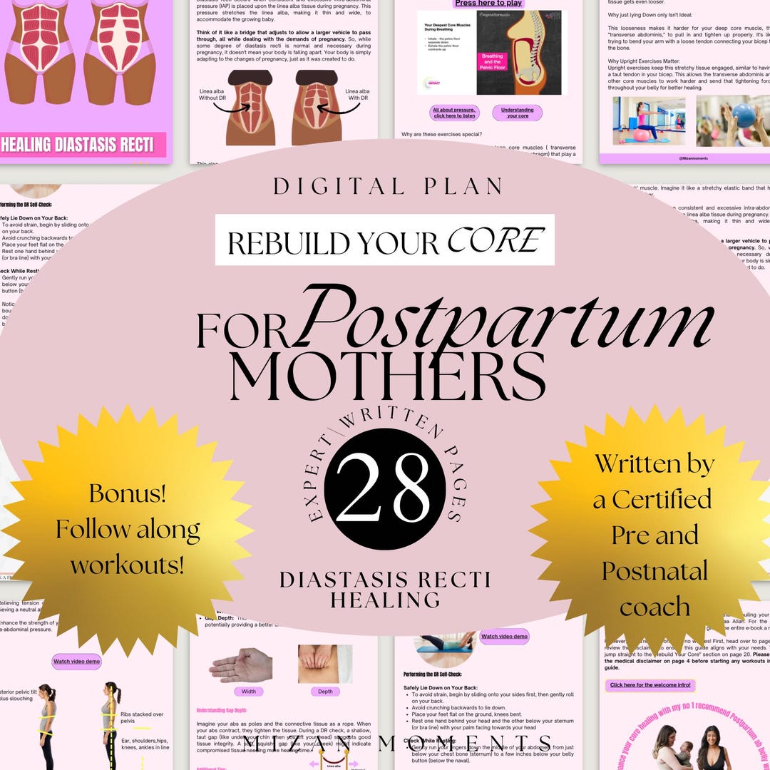 Postpartum Recovery Workout Plan | Diastasis Recti Program | Mummy ...
