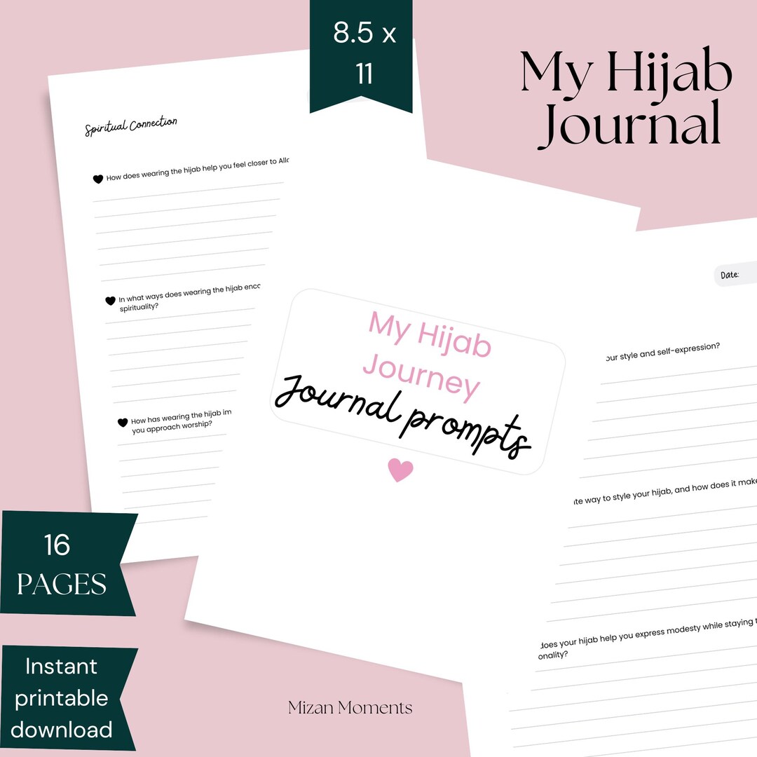 Muslim Journal | Hijab Journey Digital Planner | Muslim Hijab Digital ...