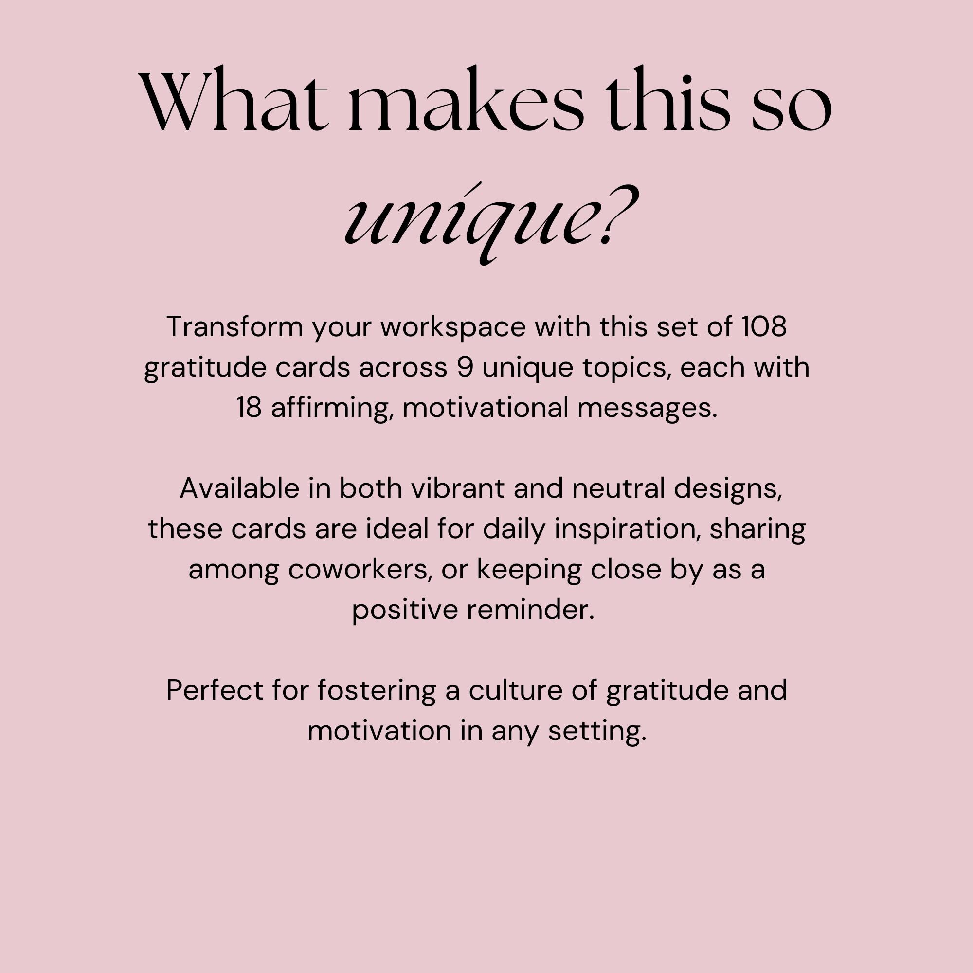 Gratitude Cards for Work, Encouragement Cards for Employees, Coworkers ...