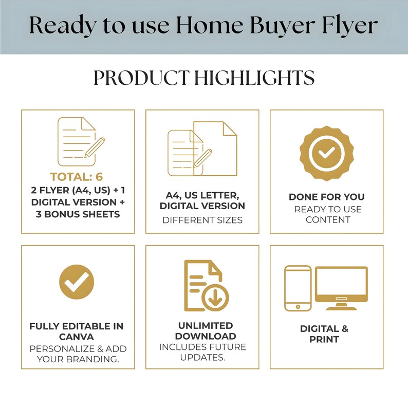 Realtor Seminar Flyer Just Listed Poster Modern Blue Luxury Real Estate ...
