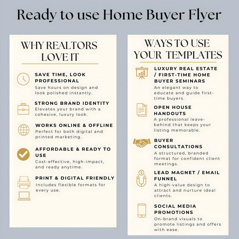 Realtor Seminar Flyer Just Listed Poster Modern Blue Luxury Real Estate ...