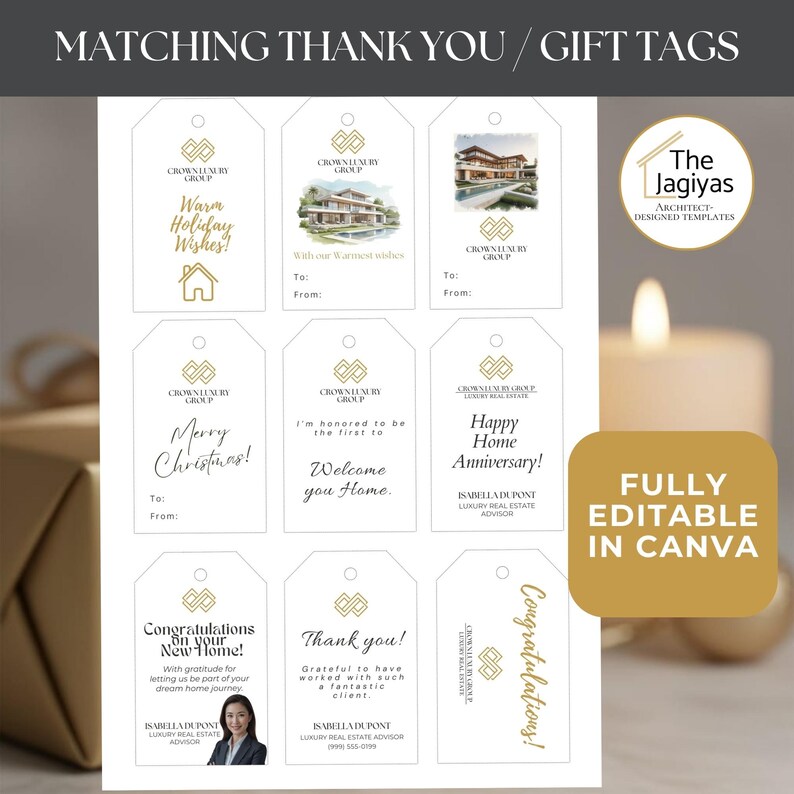 New Home Announcement Card Client Housewarming Stationery Real Estate ...