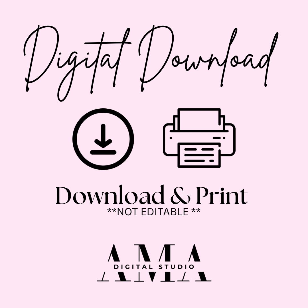 Potluck Sign up Sheet || Ready to Print || Digital Download || - Etsy