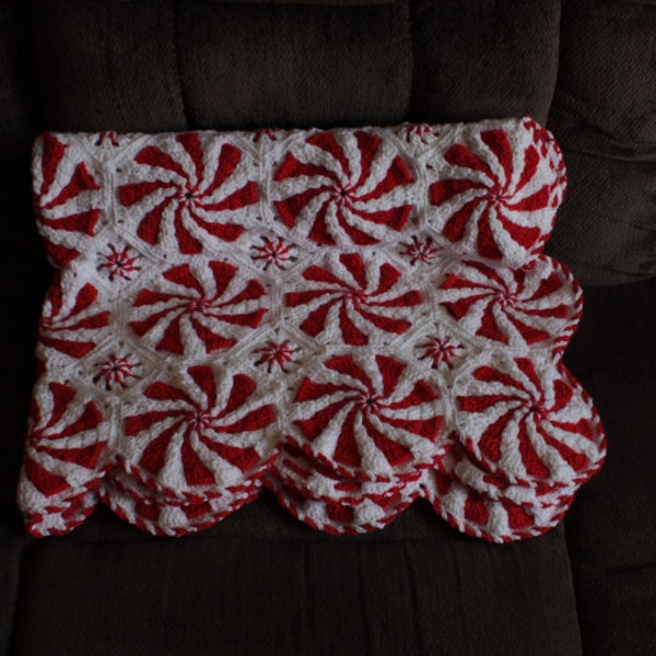 Crochet Peppermint Blanket Pattern - Etsy