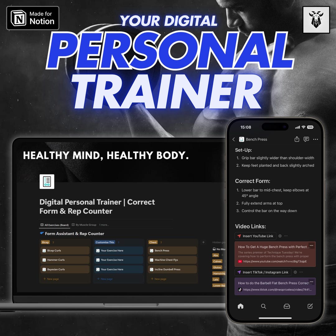 Digital Personal Trainer | Gym Workout Planner | Rep Counter and Form ...