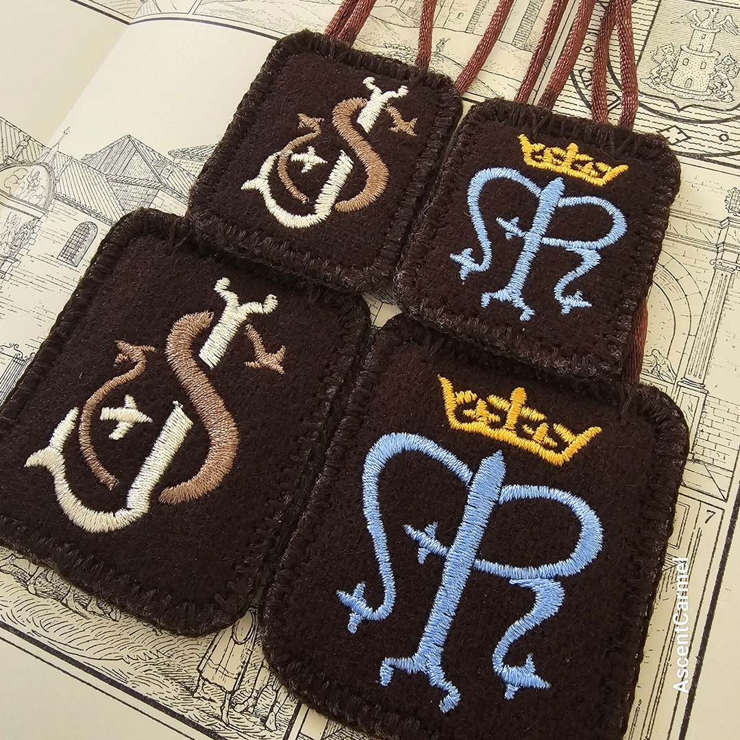 His-hers-embroidered Brown Scapular Set-100% Woven Wool-queen Mary ...