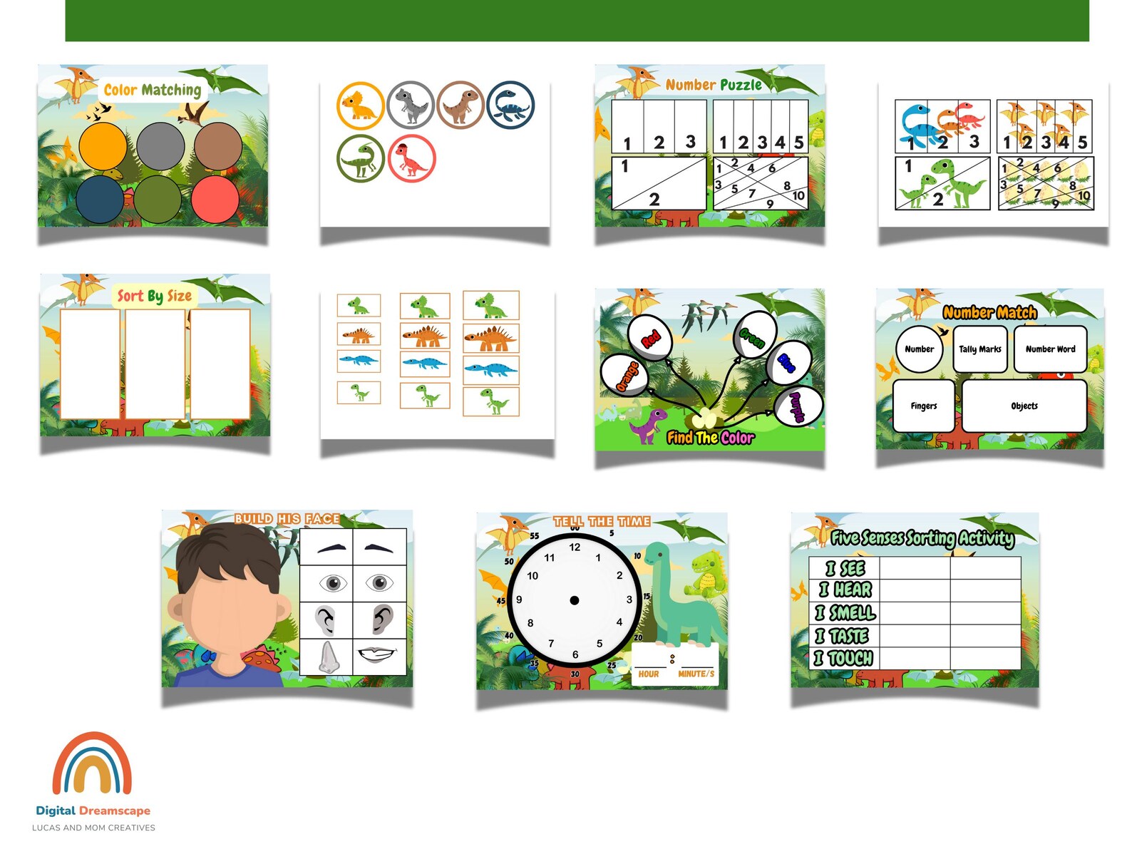 Dinosaur Busy Book | Toddler Busy Board Toddler Quiet Books Kids Quiet ...