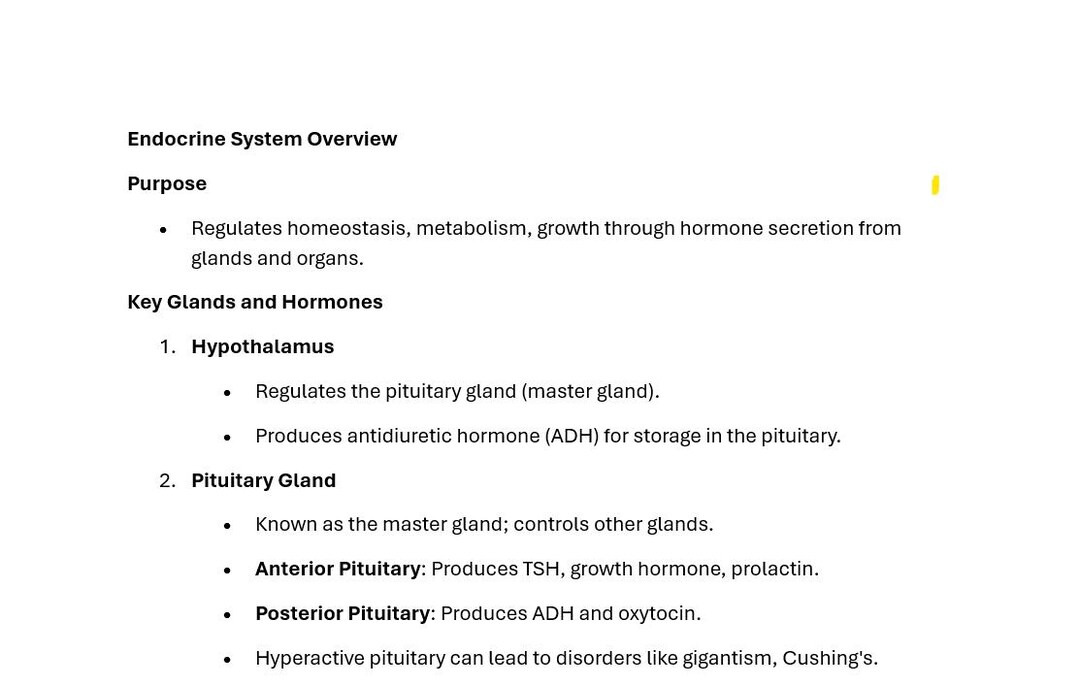 Nursing Endocrine Bundle - Basics to Know to Pass Any Quiz - Etsy