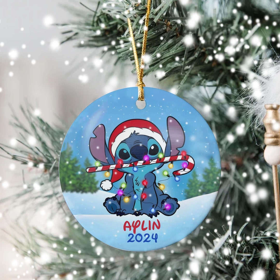 Personalized Stitch Ornament, Disney Stitch Ornament, Disney Gifts ...