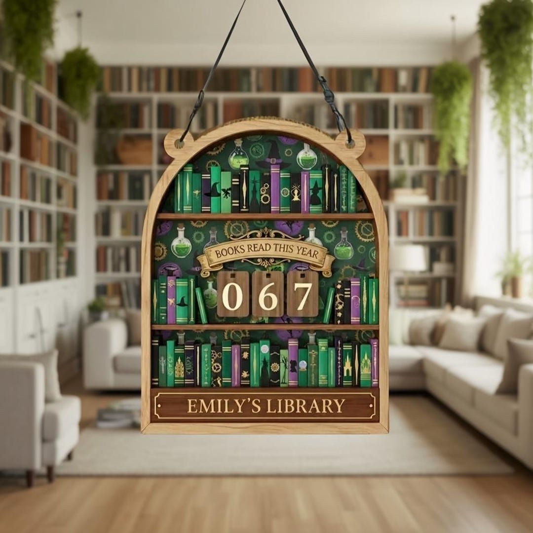 Personalized Wicked Book Tracker, Custom Reader Name Book Tracker ...