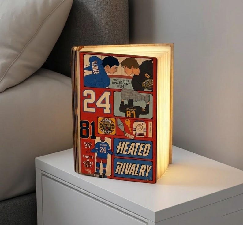 Heated Rivalry Comic Book Lamp, Will You Disappoint Them Quote Night ...