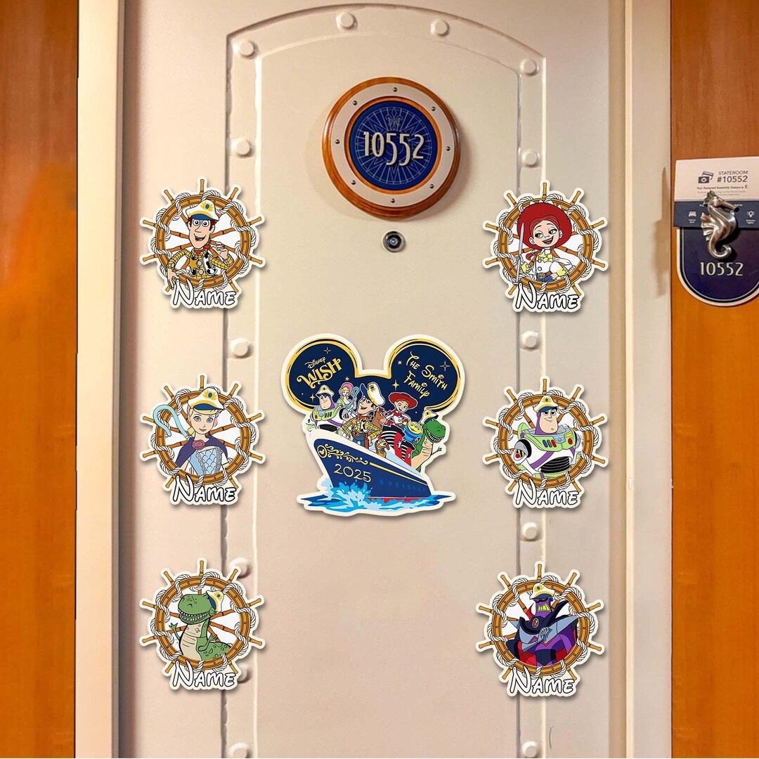 Personalized Toy Story Magnet, Toy Story Cruise Door Magnet, Dcl Cruise ...