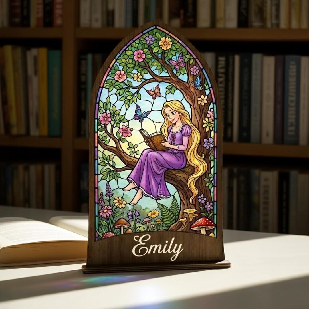 Personalized Rapunzel Princess Suncatcher Candle Holder, Rapunzel ...