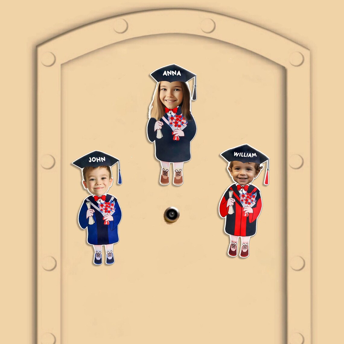 Personalized Graduation Magnets With Face, Kindergarten Graduation ...