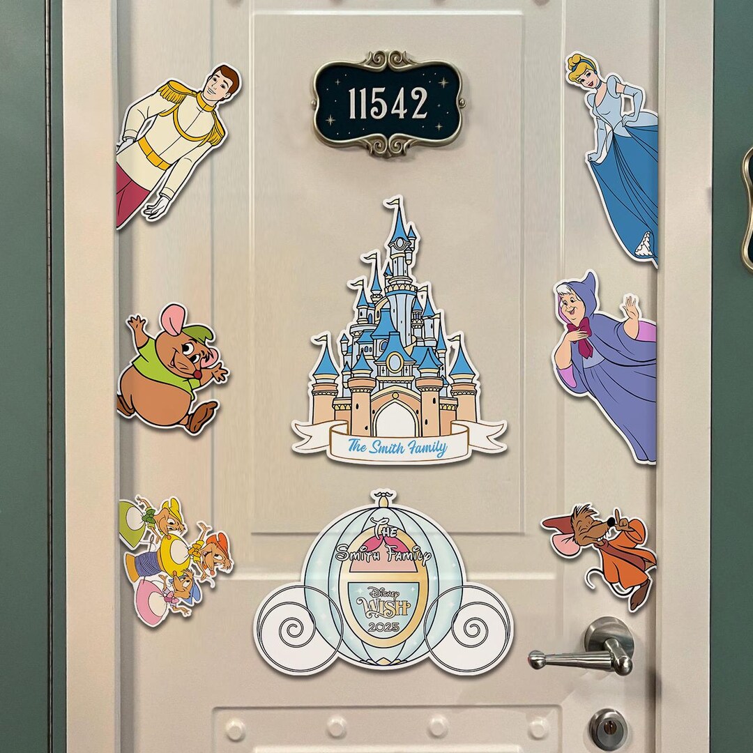 Personalized Disney Inspired Cinderella Magnet, Disney Princess Magnet ...