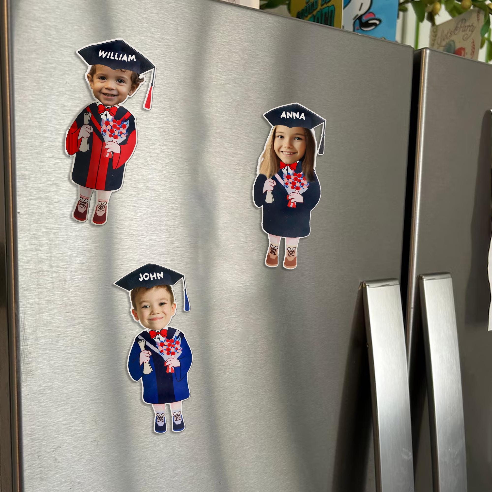 Personalized Graduation Magnets With Face, Kindergarten Graduation ...