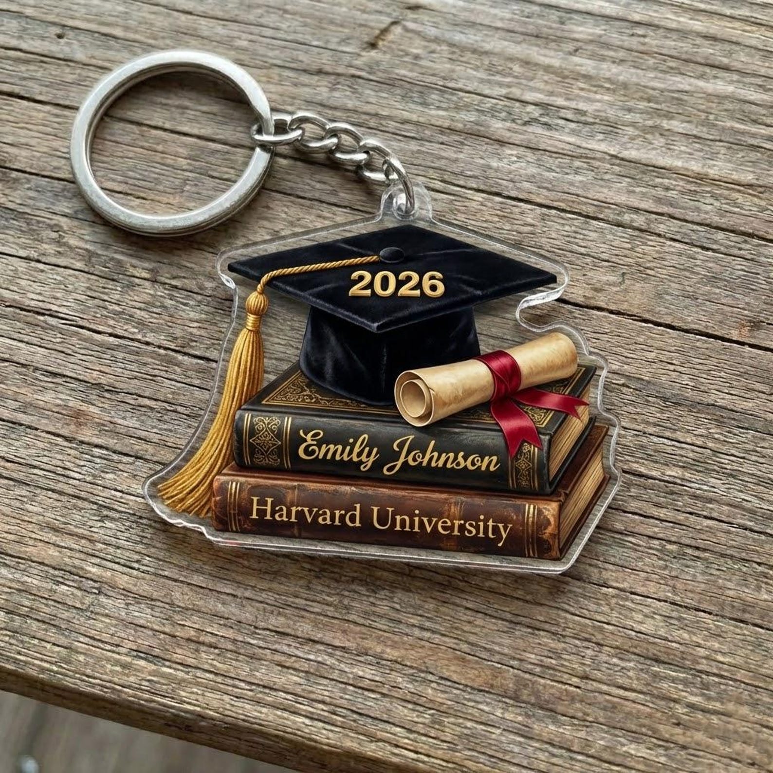 Personalized Graduation 2026 Acrylic Keychain, Custom Senior Name ...
