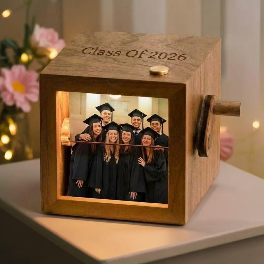 Personalized Classmate Photo Flipbook Frame, Graduation Photo Box With ...