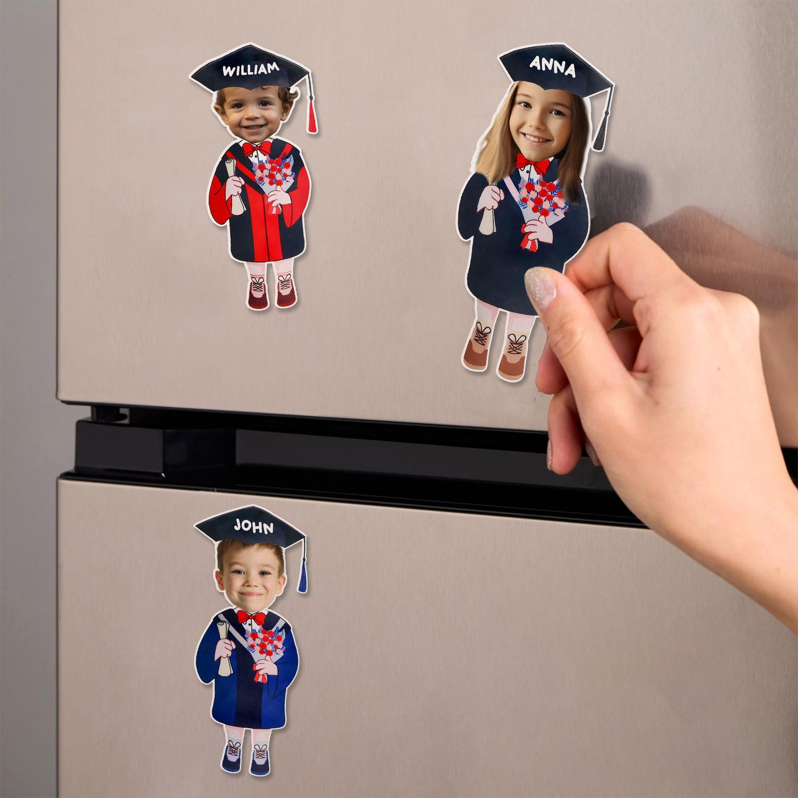 Personalized Graduation Magnets With Face, Kindergarten Graduation ...