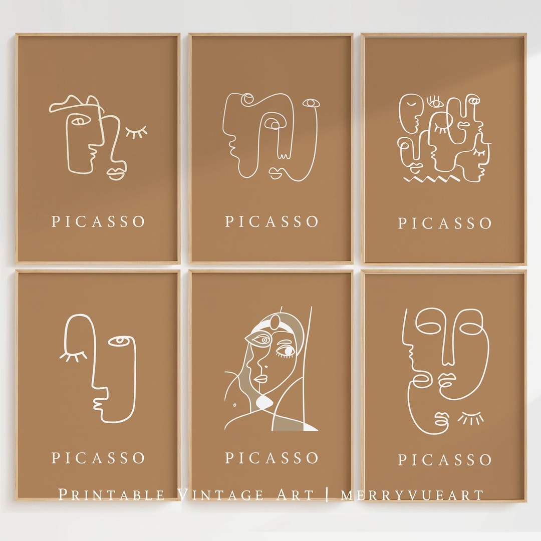 Picasso Set of 6 | Picasso Art Prints | Picasso Posters | Abstract ...
