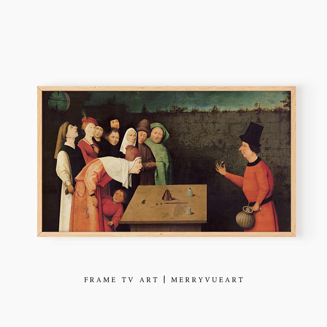 Hieronymus Bosch, "the Conjurer" | Frame TV Art-famous Paint | Frame Tv ...