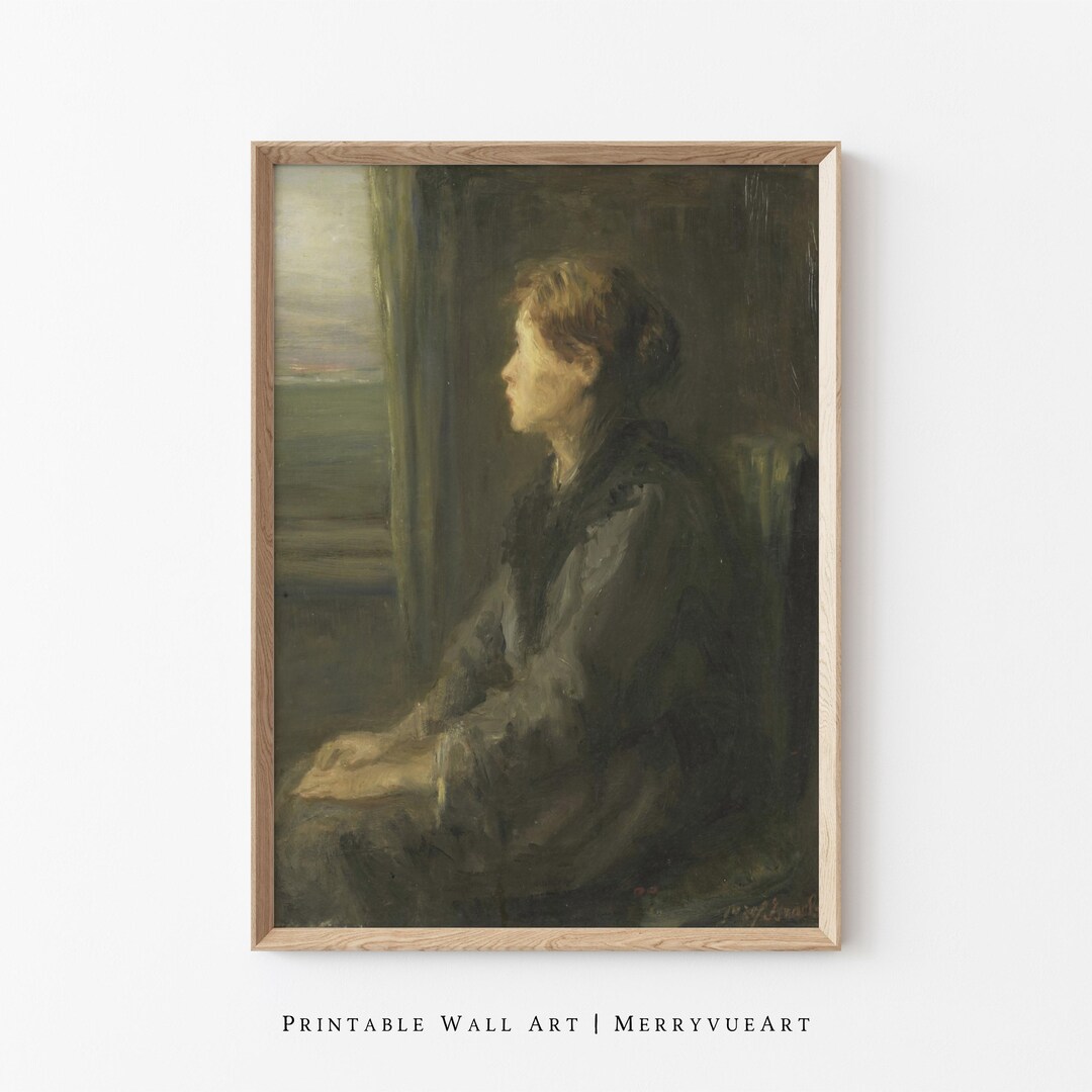 Retrato de mulher vintage-artística | P575 - Etsy Portugal