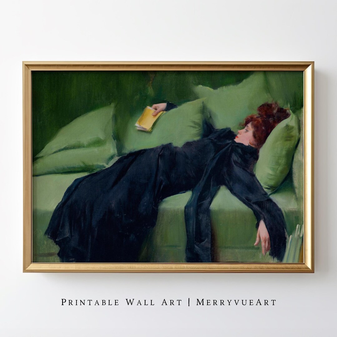 Decadent Young Woman After the Dance | Artful Women Portrait | Emerald ...