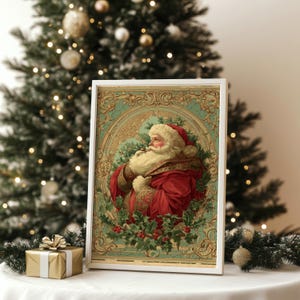 Decorating Christmas Poster Wall Arts | Set of 6 | Giftful Xmas Print ...