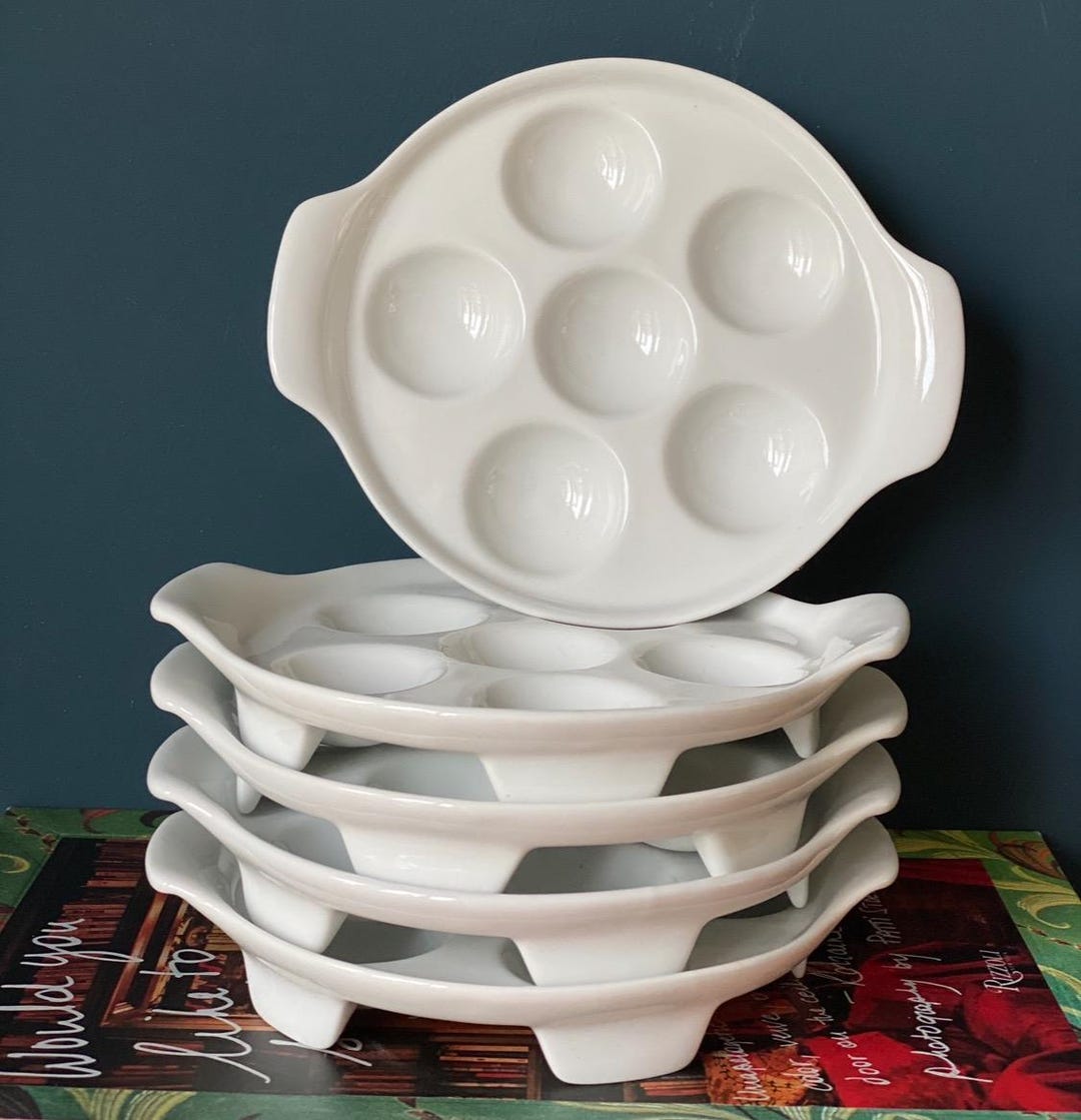 Set of 5 Vintage French Snail Plates - Etsy