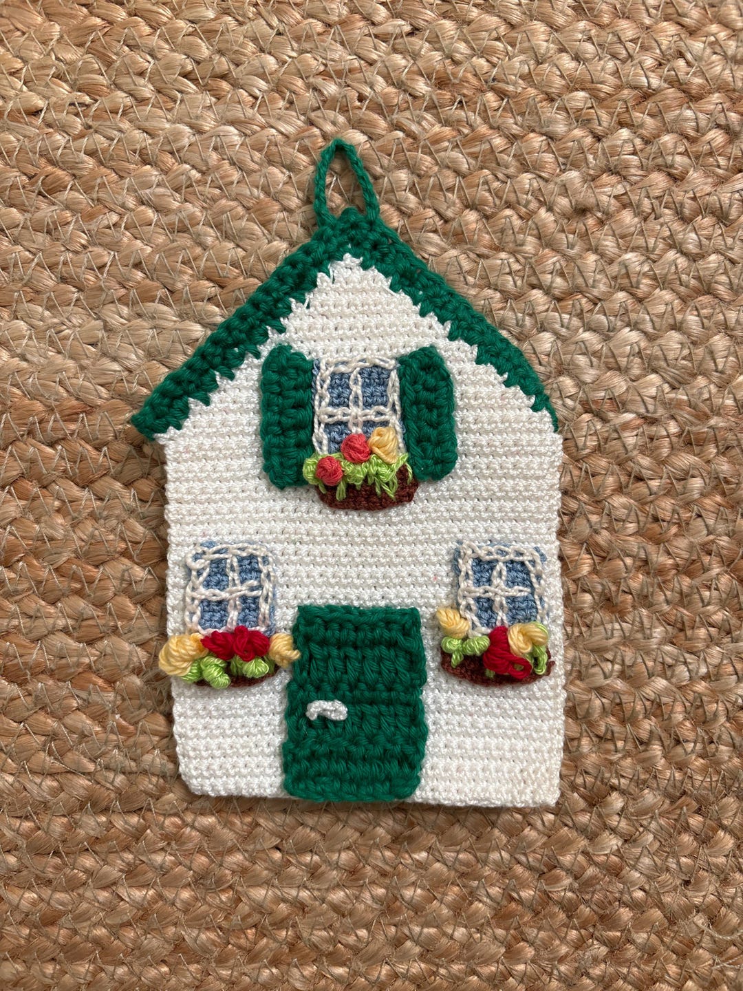 100% Handmade in Italy Crochet House With Hook for Hanging - Etsy