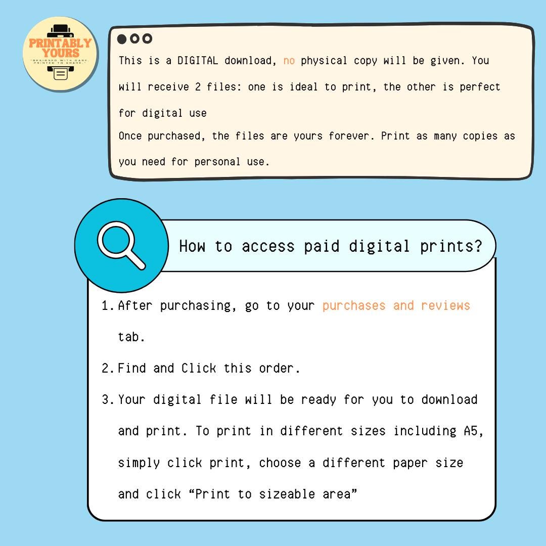 2025 Printable Calendar DIGITAL Download: Watercolor Under the Sea ...